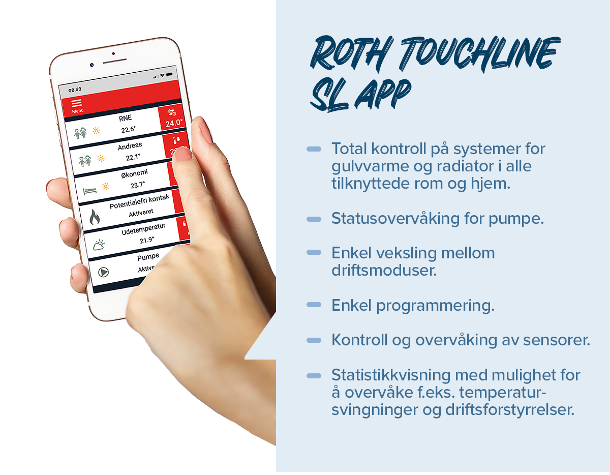 Nyheter fra Roth: Touchline SL kontrollenhet med wifi