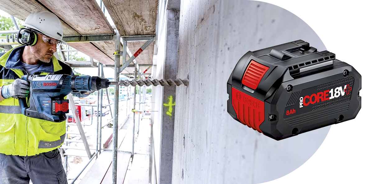 Nytt 18V-batteri gir opptil 70 % mer driftstid