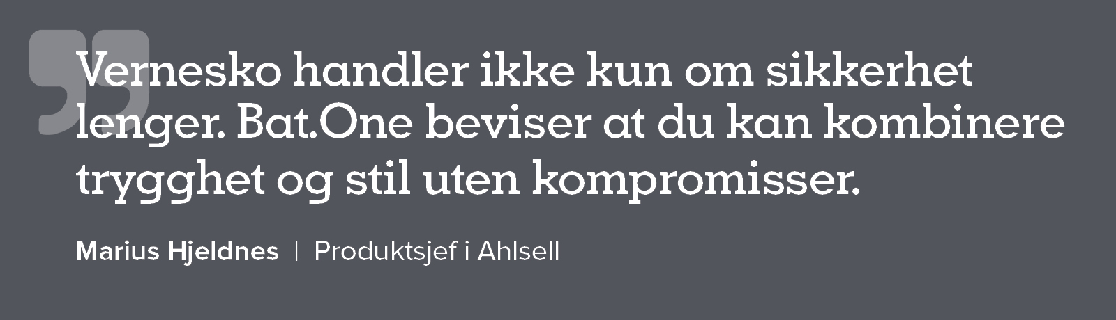 Bat.One fra Airtox - vernesko for deg som vil skille deg ut