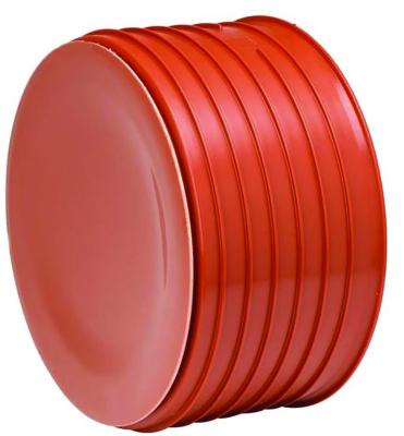 315 mm pp lokk/endebunn f/kum rødbrun uponor - pp lokk/en...