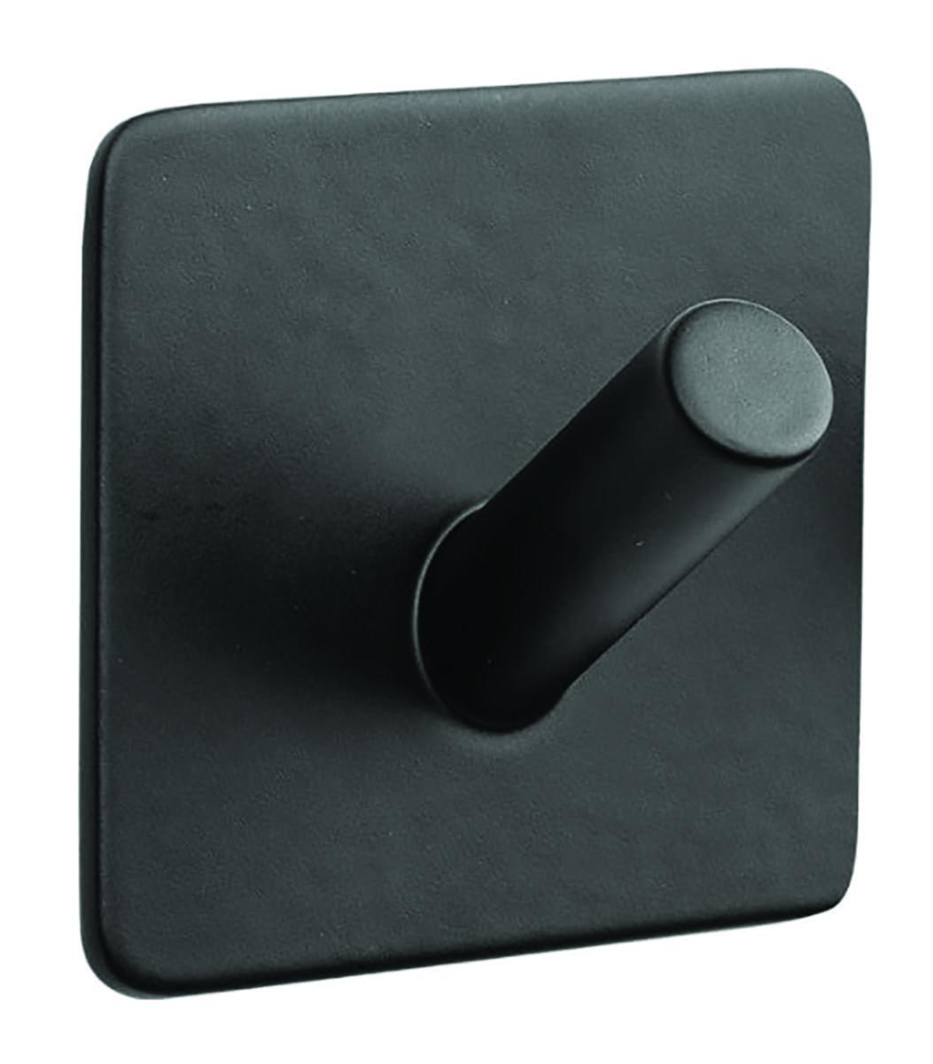 A-coll basic knagg 1-krok matt sort selvkleb. rustfri - h...