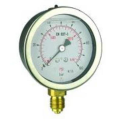 Manometer 1/4"bsp 0-2.5 bar tapp ned. væskefylt - manomet...