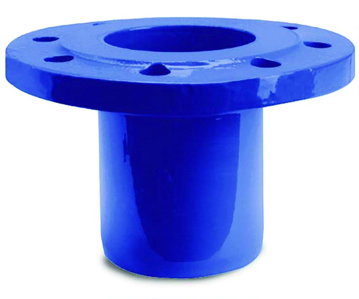 Dn 800 flensespiss l=600mm blå epoxy pn10 - flensespiss d...