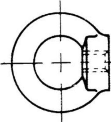 Ringmutter m24 ez d582 c15 øyemutter elforzinket - øyemut...