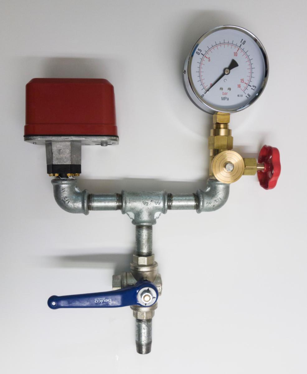 33.7mm lavtrykksvakt komplett treveisventil for varsling ...