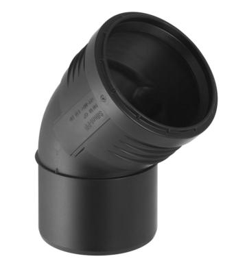 50 mm x 45° silent pp bend - bend 45° med en muffe pp, s...
