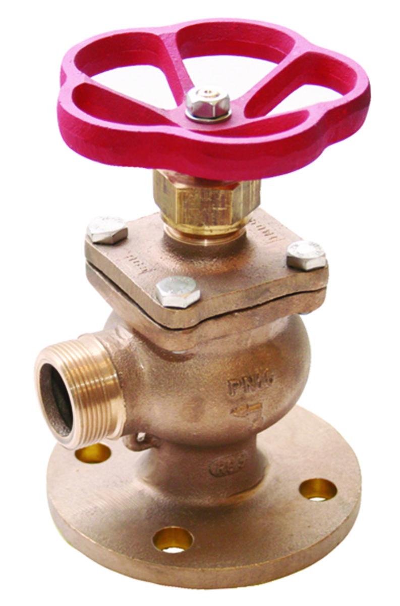 Dn50 x 2" pn16 brannventi rg 5. vinkel nbr/metalltn. - br...