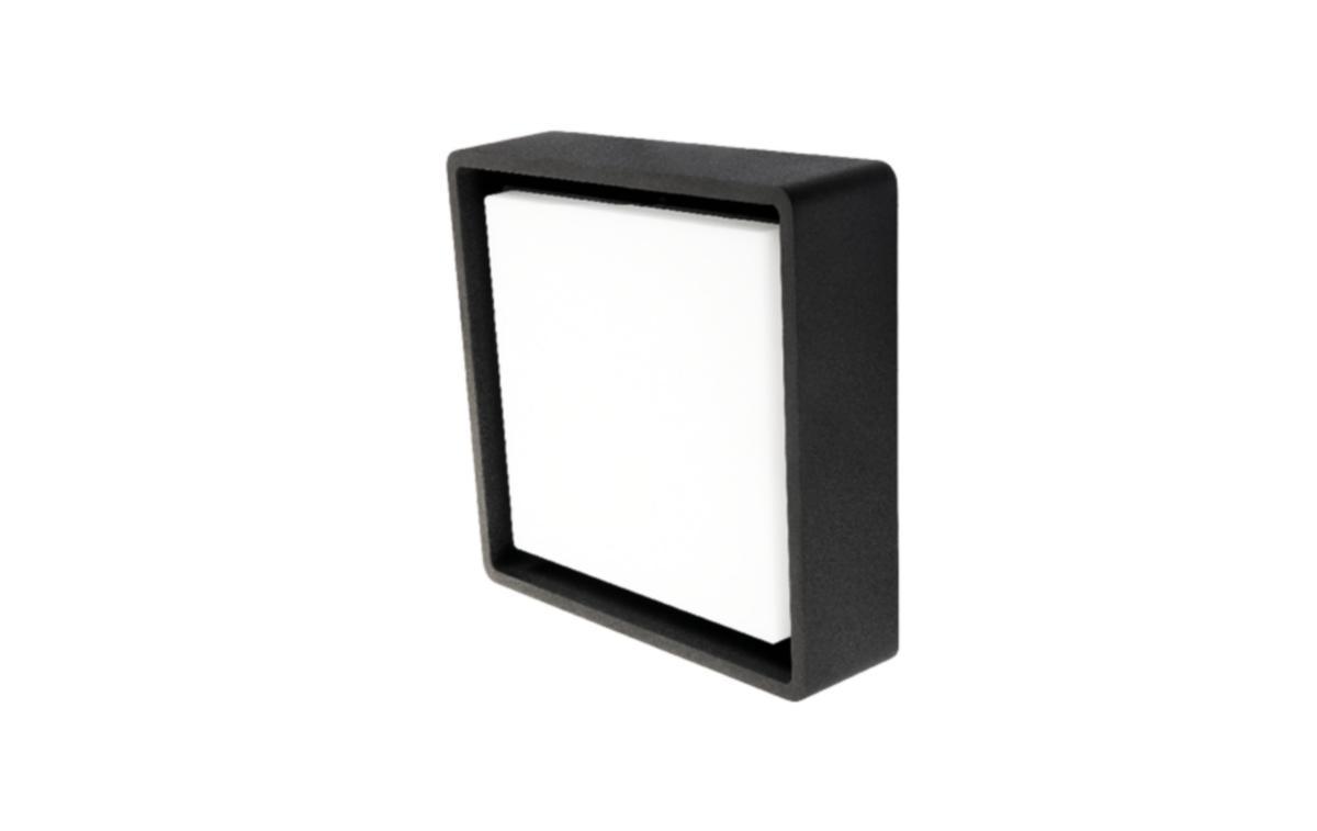 Frame square sort led 3k - tak og veggarmatur sg® frame...