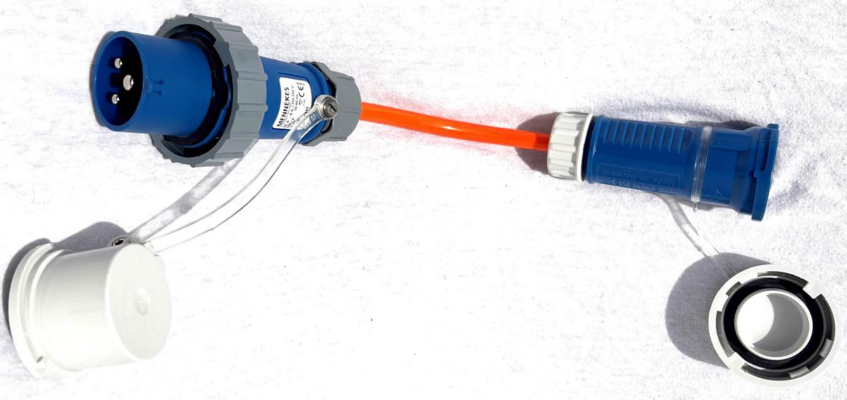 Overgang cee 216-6 til schuko 230v ip68 - overgang eltose...