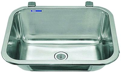 Intra vaskekar vk 50 f/vegg m/propp og kjede. rustfri - v...