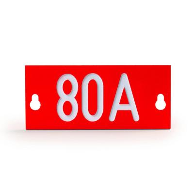 Merkeskilt 80a. rød - merkeskilt ensto 400v | Ahlsell