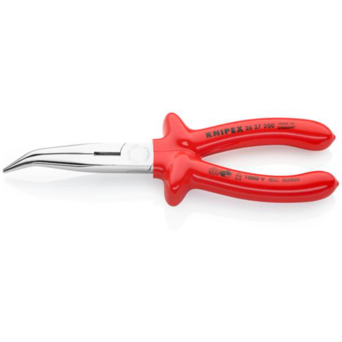 Nebbtang 2627 knipex 200mm bøyd - nebbtang knipex 2627