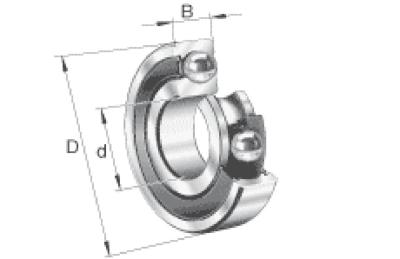 Sporkulelager rustfritt s6206-2rsr 30x62x16 - sporkulelag...