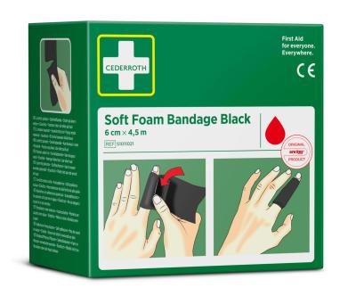 770730 - refill plaster 6cmx4.5m cederroth soft foam svar...