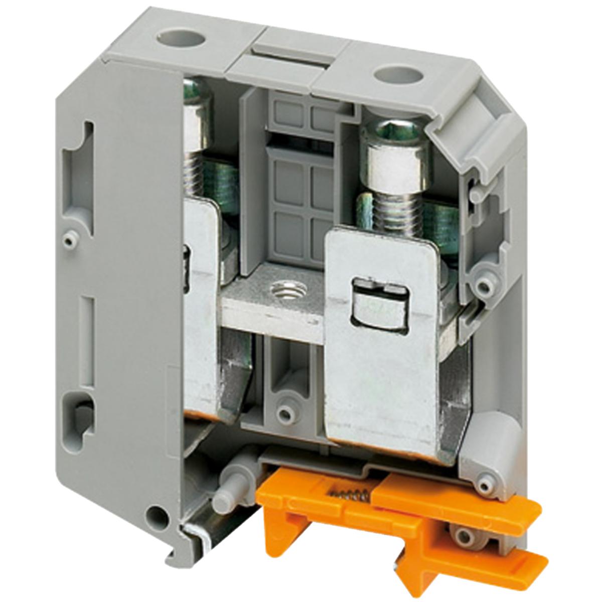 Rekkeklemme 70mm2 grå 2p - rekkeklemmer schneider skru