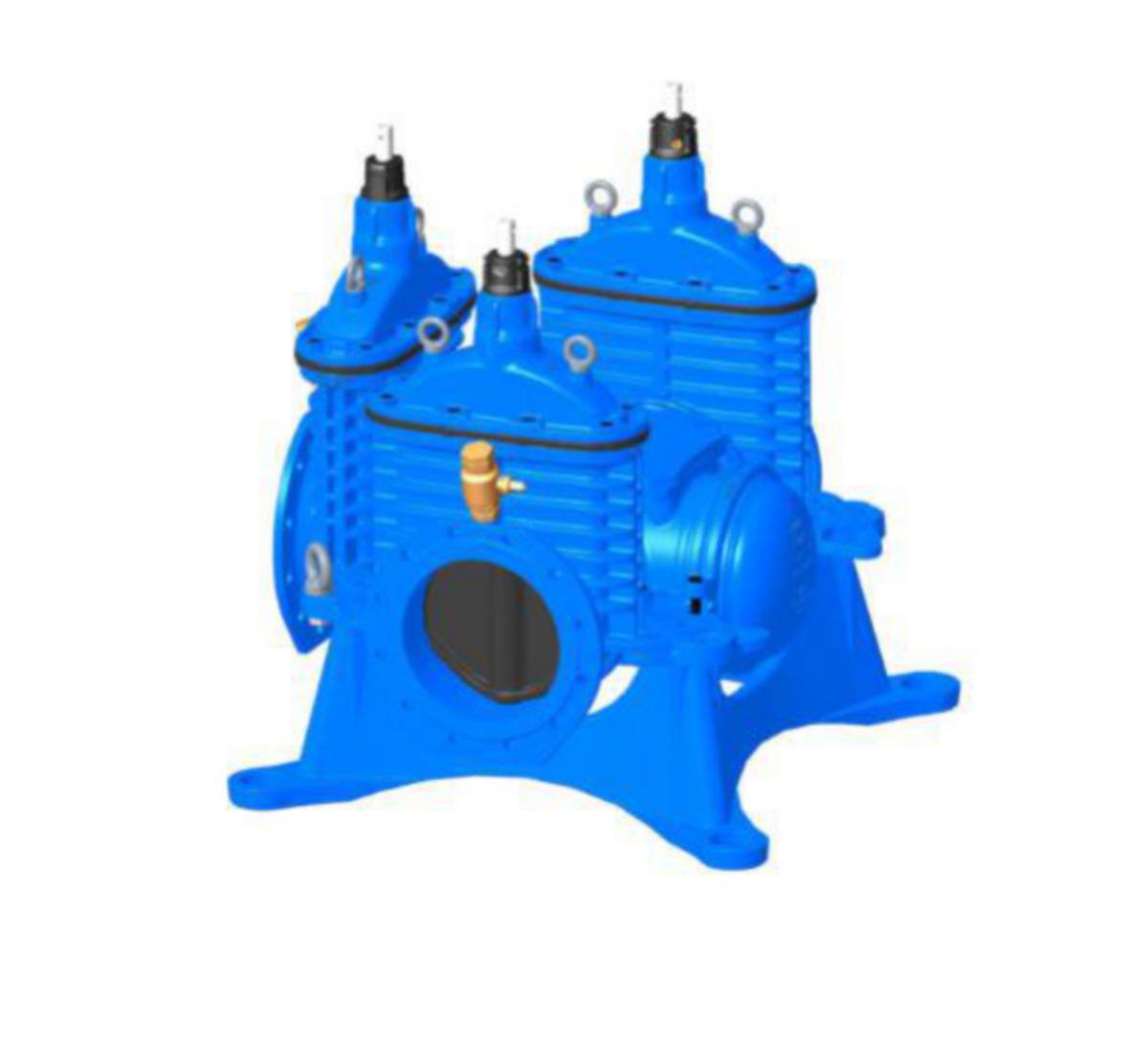 Dn250 flex ventil-t hl pn10 m/serv.ventil og 420 spindel ...