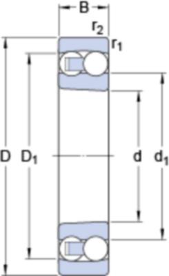 Lager skf 2310 k/c3 - sfæriske kulelager serie 23 | Ahlsell