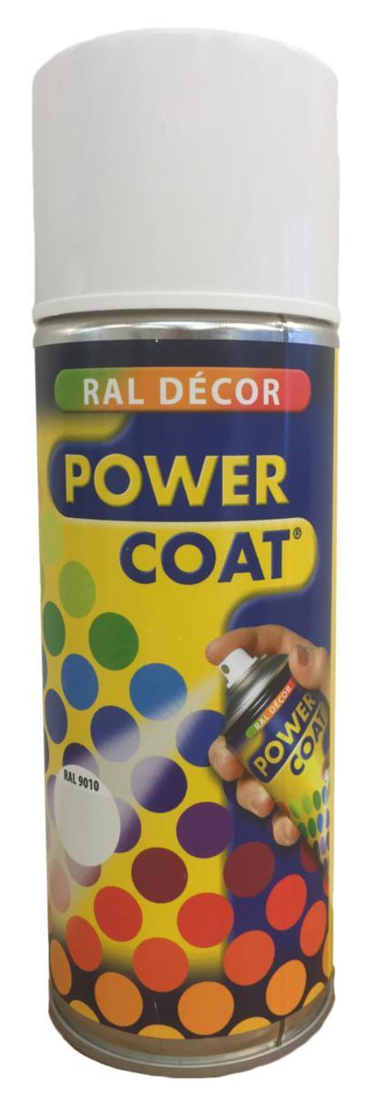 Decorspray ral 9010 power coat 400ml ren hvit - spraylakk...