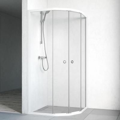 Macro dusjhjørne flow semi 71x101 hvit pp - profilpakke f...