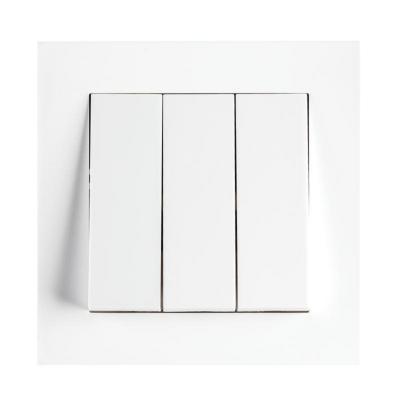 Bryter if 1+1+1 hvit - brytere sg® innfelt 1+1+1 fargeb...