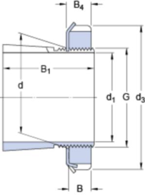 Hylse skf h 3134 - klemhylser serie h 30-32 | Ahlsell