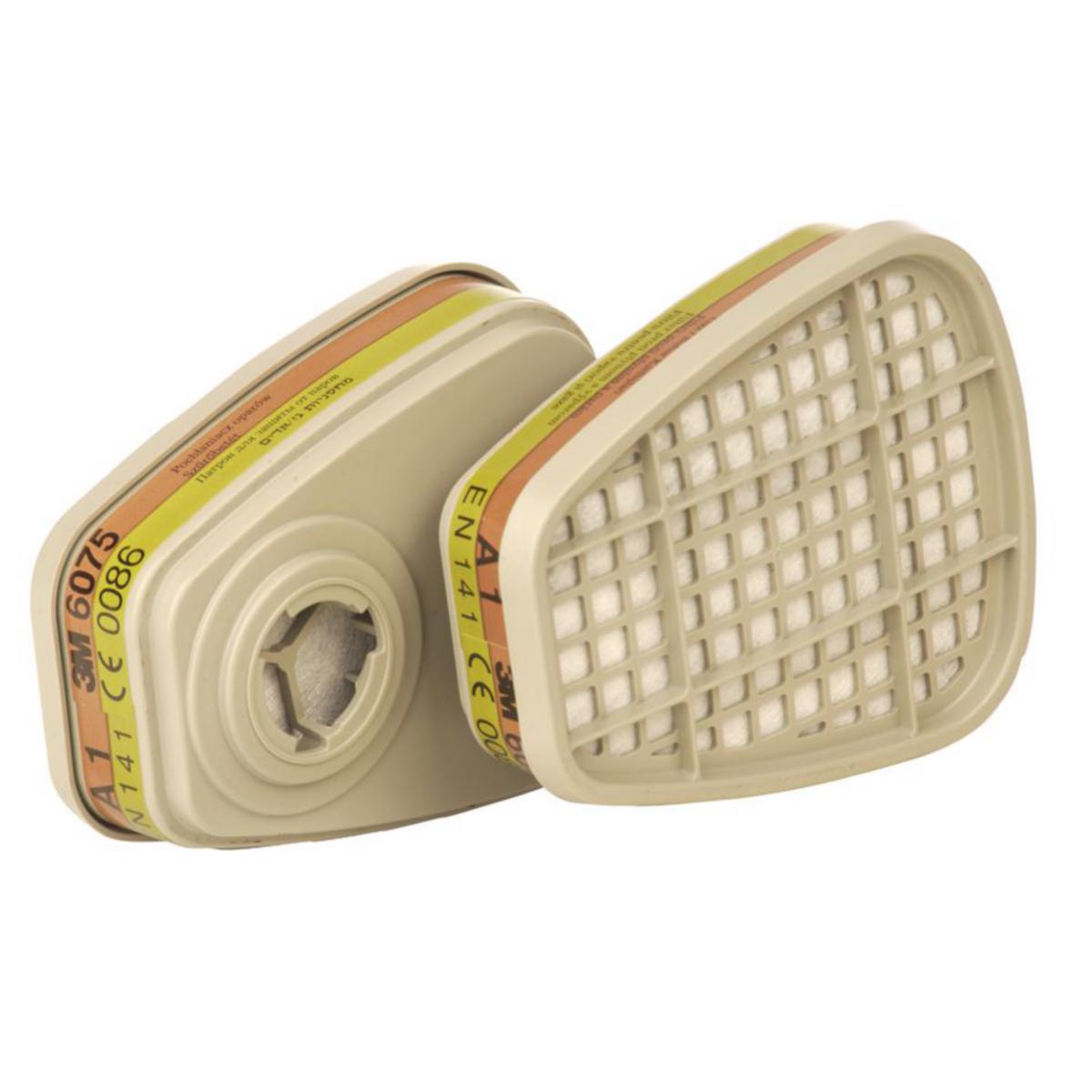 Gassfilter 3m 6075 a1 + formaldehyd - filter til 3m™ ånde...