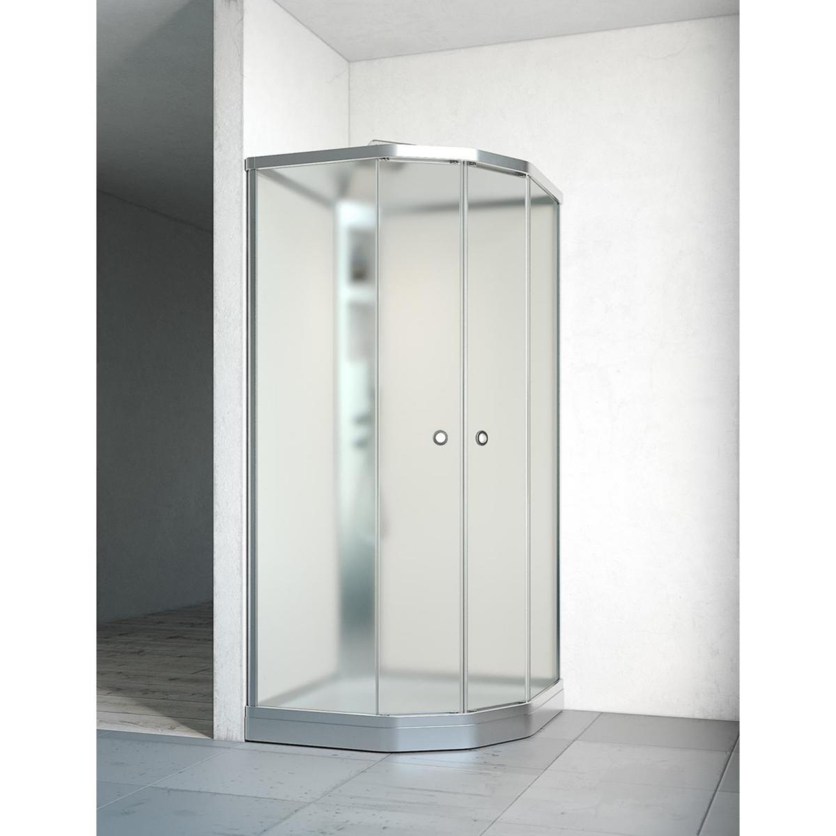 Macro flow semi frontv. 81x101 matt natur, ice/frostet gl...