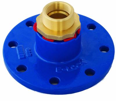 Dn 250 blindflens m/esco-lock 2"utv. x 11/2"innv. blå epo...