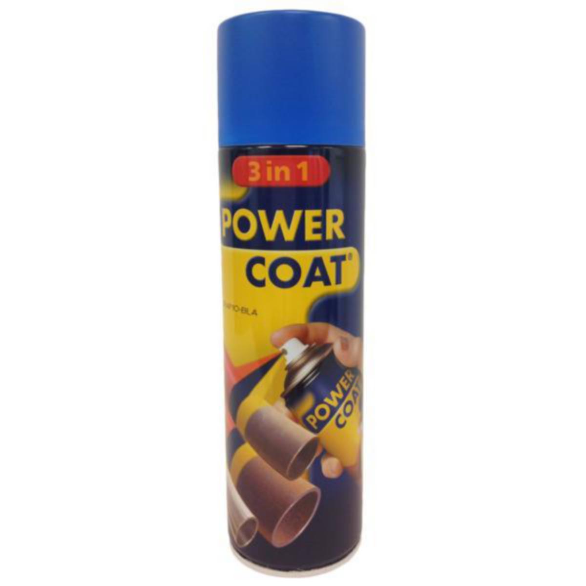 Spraymaling 3in1 power coat 500ml cramo blå - rustbeskytt...