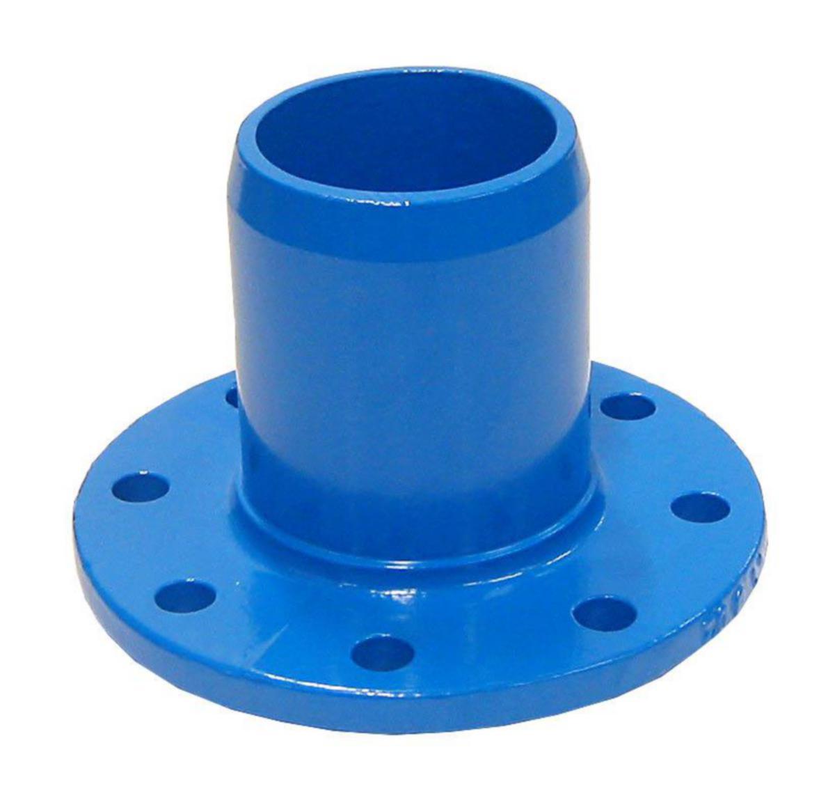 Dn300/315 flensespiss for pvc l=364mm. blå epoxy pn10 - f...