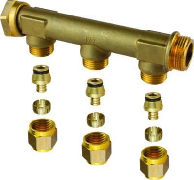 3/4"x15mm 3 fordeler wtr m/3 avstikk uponor aqua plus - f...