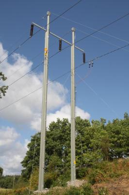 Stolpe s10. hs10m. jbd 29cm kompositt høyspent - stolpe j...