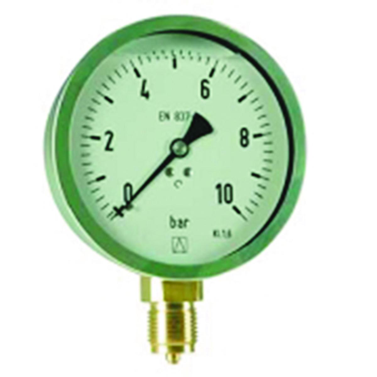 Bakflens påpress ø63. rustfri f/hasvold glyserinmanometer...