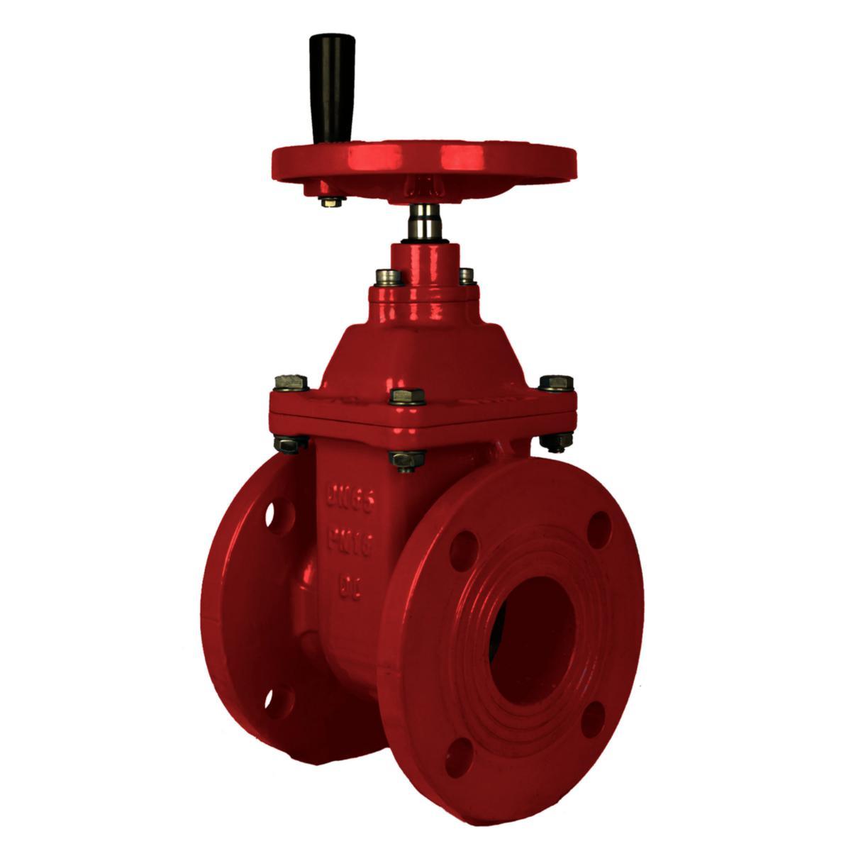 Dn 150 gate valve pn16 ggg40 rg5 non-rising stem.m/pos in...