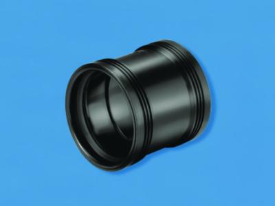 75 mm sort pp dobbeltmuffe wafix - dobbeltmuffe svart, w...