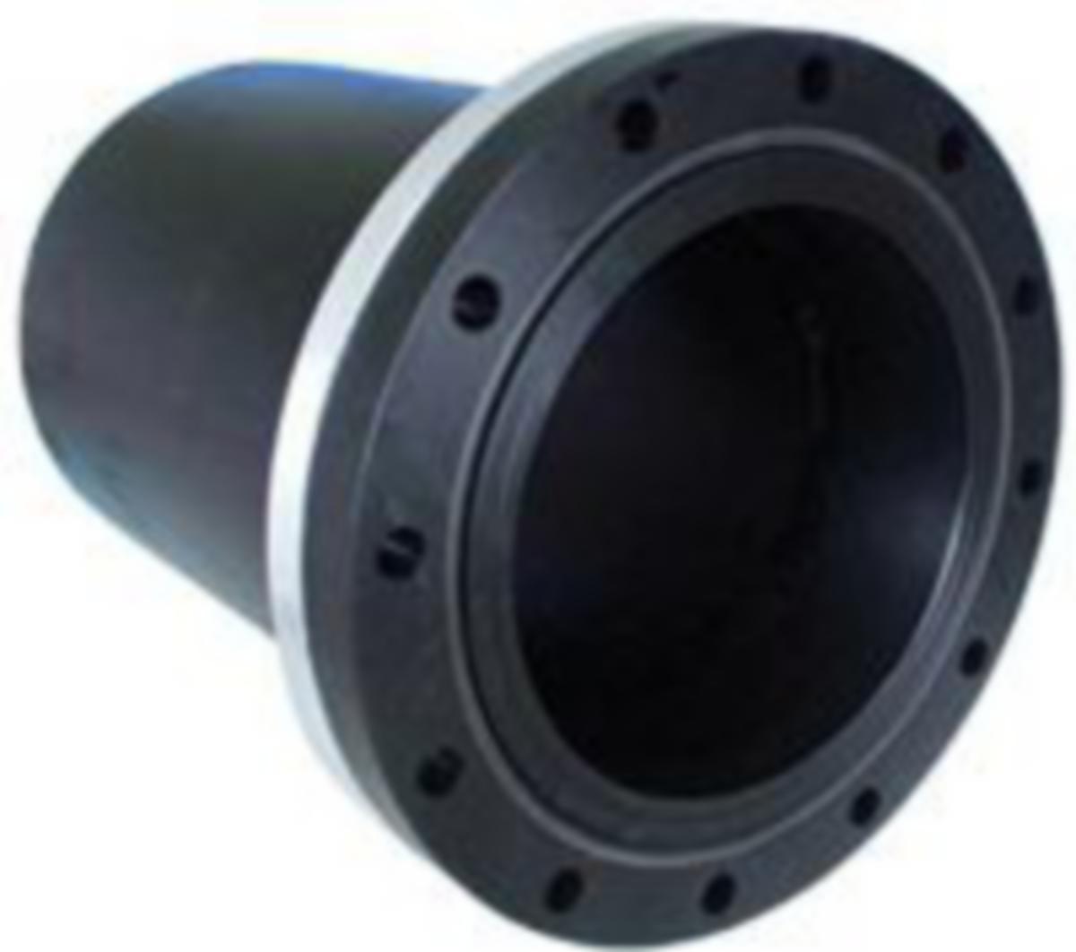 200 mm pe redusert flens lang dn150 sdr11. borret pn10/16...