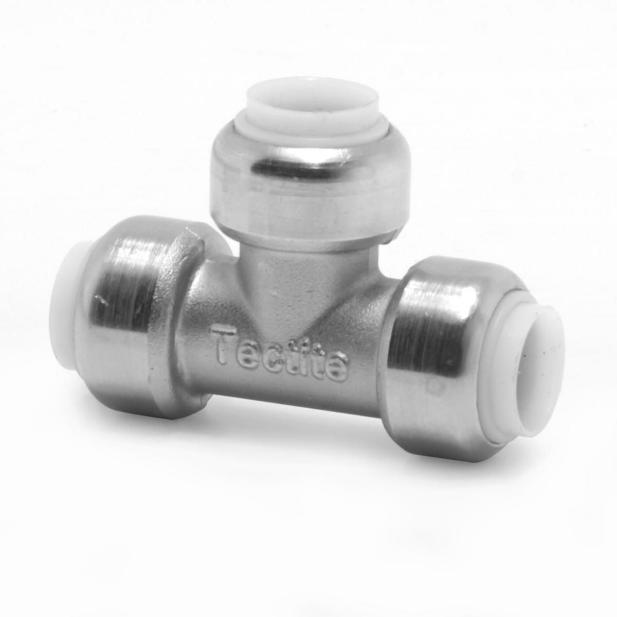 10 mm tectite t-rør classic-krom - t-rør tectite classic,...