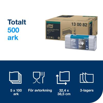 Tørkerull advanced 440 tork w4 blå 100stk - tørkerull tor...
