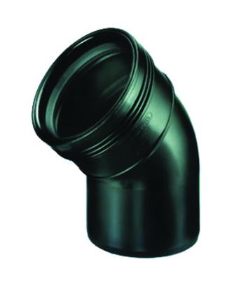 110 mm x 45° sort pp bend wafix - bend 45° svart, wafix ...