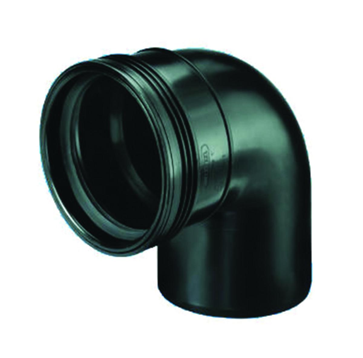 75 mm x 88° sort pp bend wafix - bend 88° svart, wafix