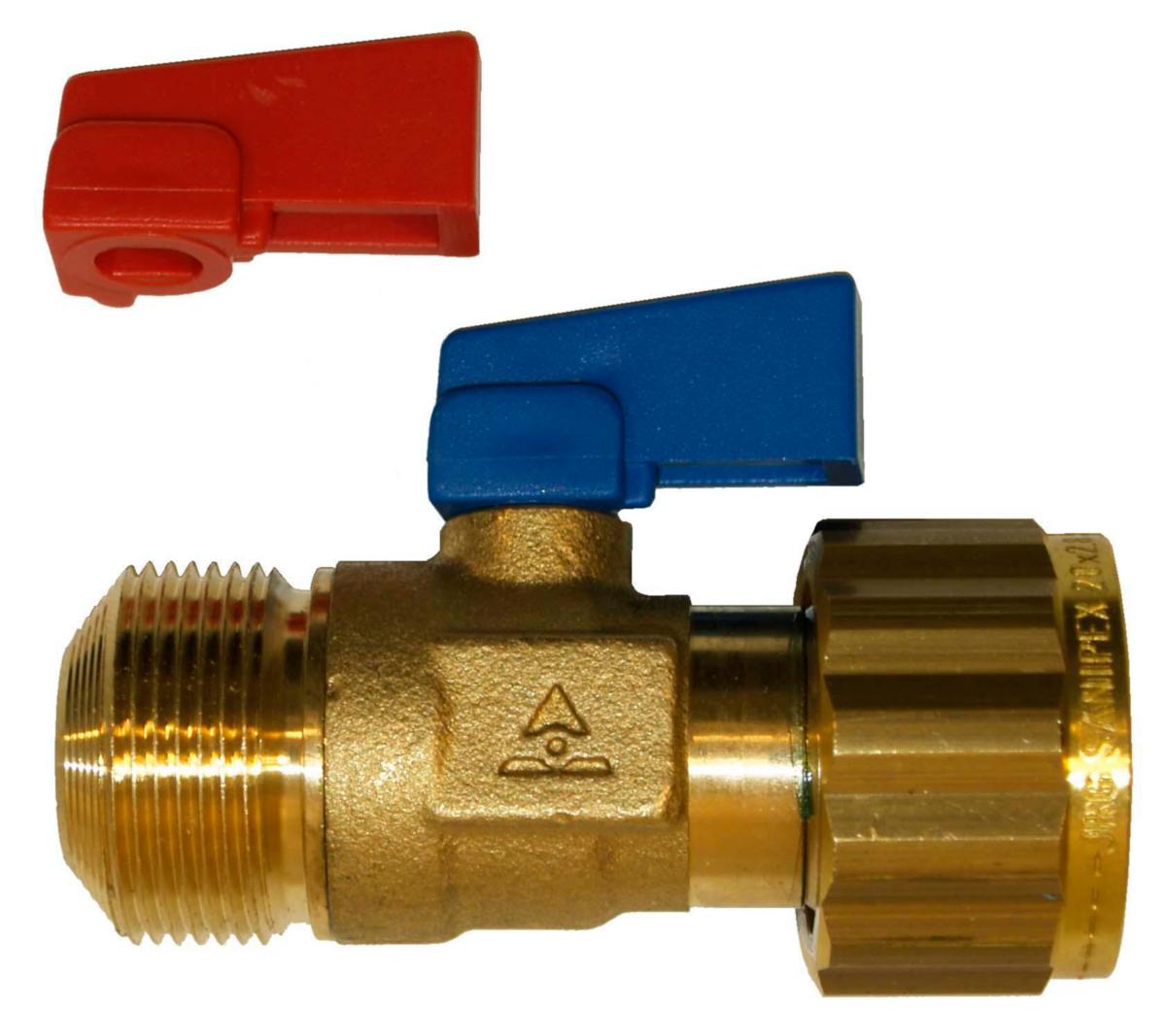 12 mm nk ventil m/mutter sanipex - ventil for fordeler me...