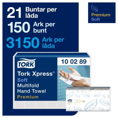 Håndtørk xpress multifold tork h2 mykt 150ark - papirhånd...