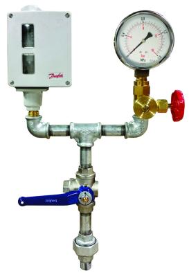 33.7mm lavtrykksvakt komplett treveisventil for varsling ...