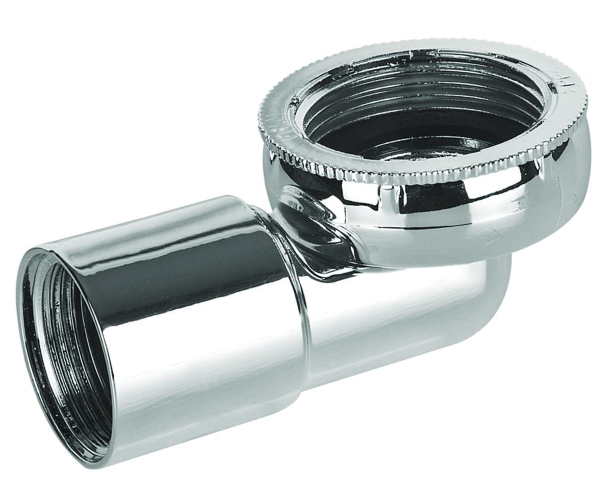32 mm muffex 11/4" o 11/2" innv. kobling lavt bygg. krom ...