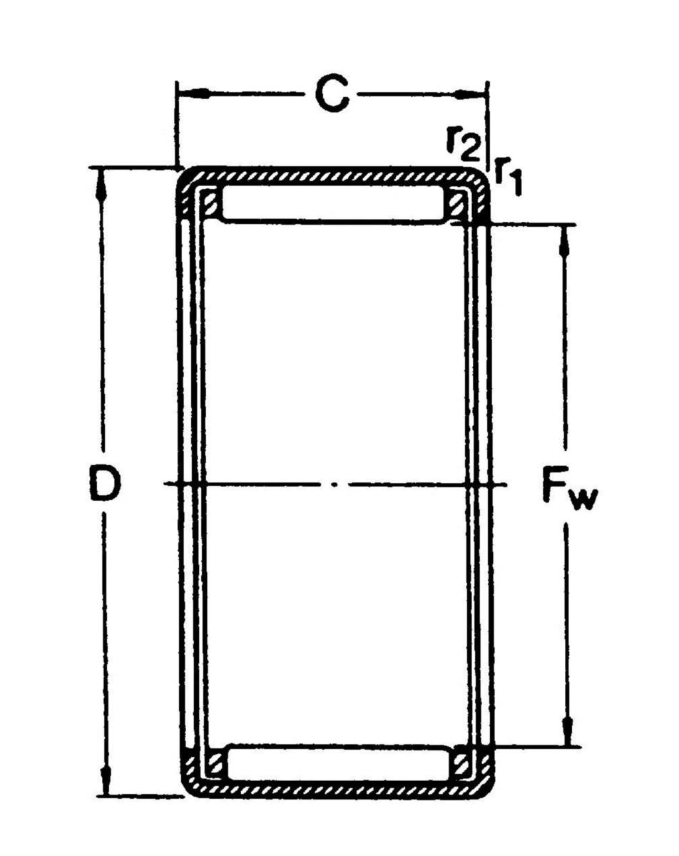 Lager skf hk 3026 - nålerulleløsninger med åpne ender se...