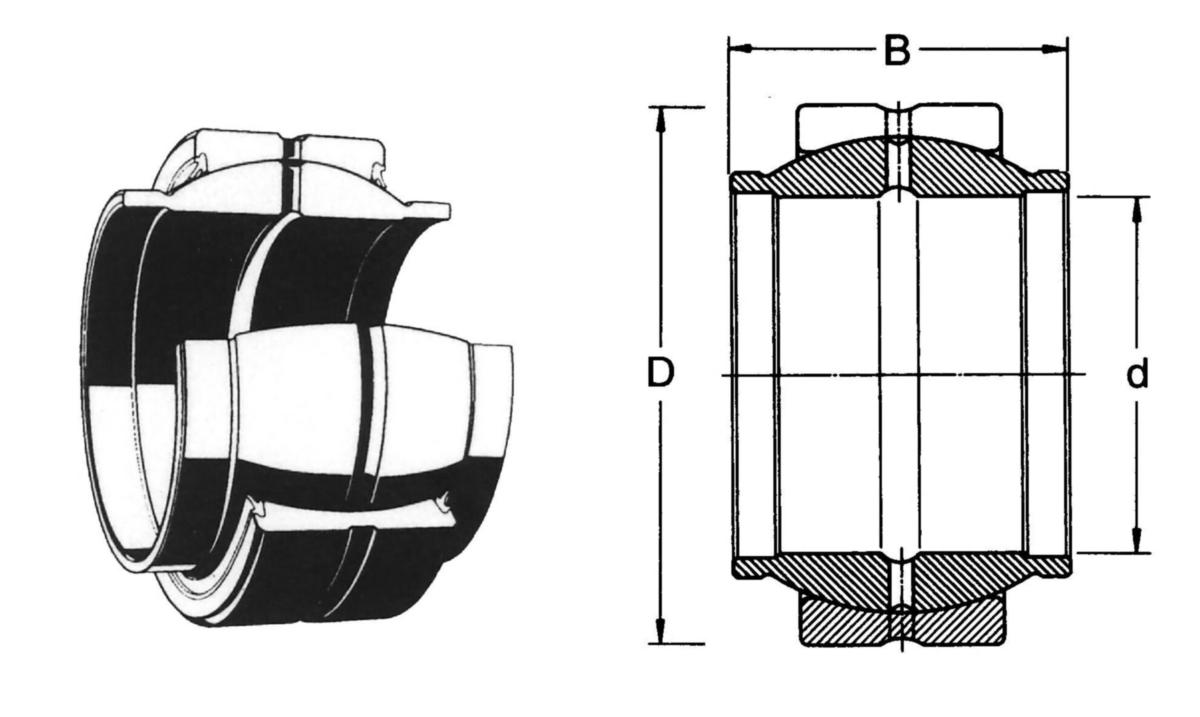 Lager skf gem 30 es-2rs - glidelager, leddlager, serie g...
