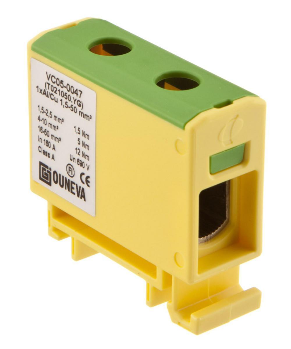 Mgg 1x1.5-50mm2 1xal/cu 1.5-50mm2 (gul/gr.) - tilkoblings...