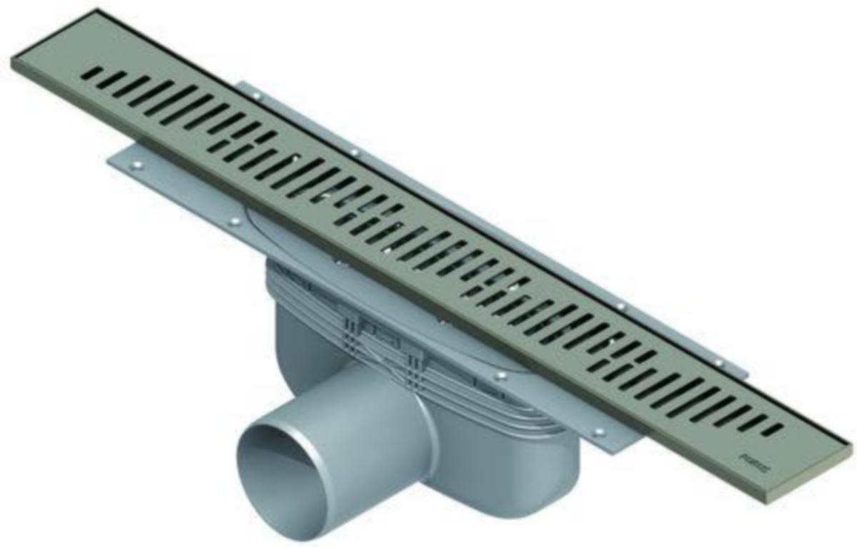 Purus line twist sluk sideutlø 75 mm x 800 mm - sluk med ...