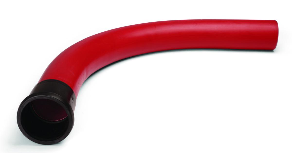 110 mm pp bend 90° rød r=2.0 mtr f/kabelrør - bend 90° pp...