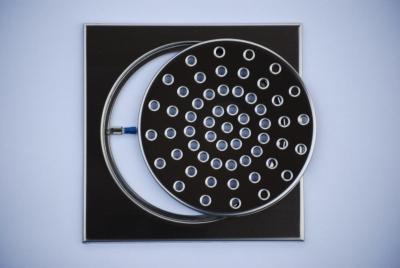 200 x 200 x 6 mm rund rist m/ramme. m/jording - rist med ...